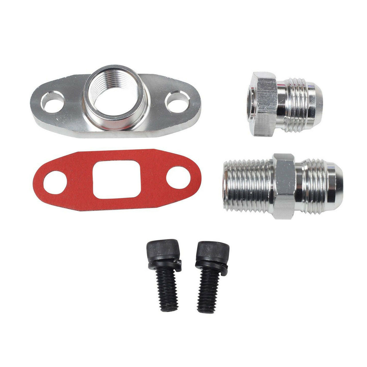 TPS - Universal AN10 Braided Stainless Steel Turbo Oil Drain Return ...