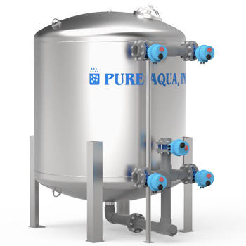 Filtros Multimedia Para Tanques de Acero Inoxidable, Serie MF-1100 - Pure Aqua Inc.