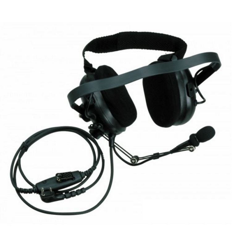 Kenwood KHS-37W Over the Ear Style Headset In-Line PTT and Boom Mic for ...