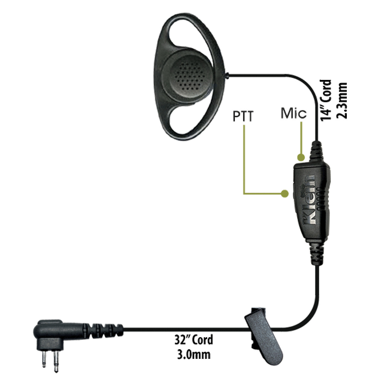 Motorola HKLN4455 Earpiece with Inline PTT & Microphone is Great for ...