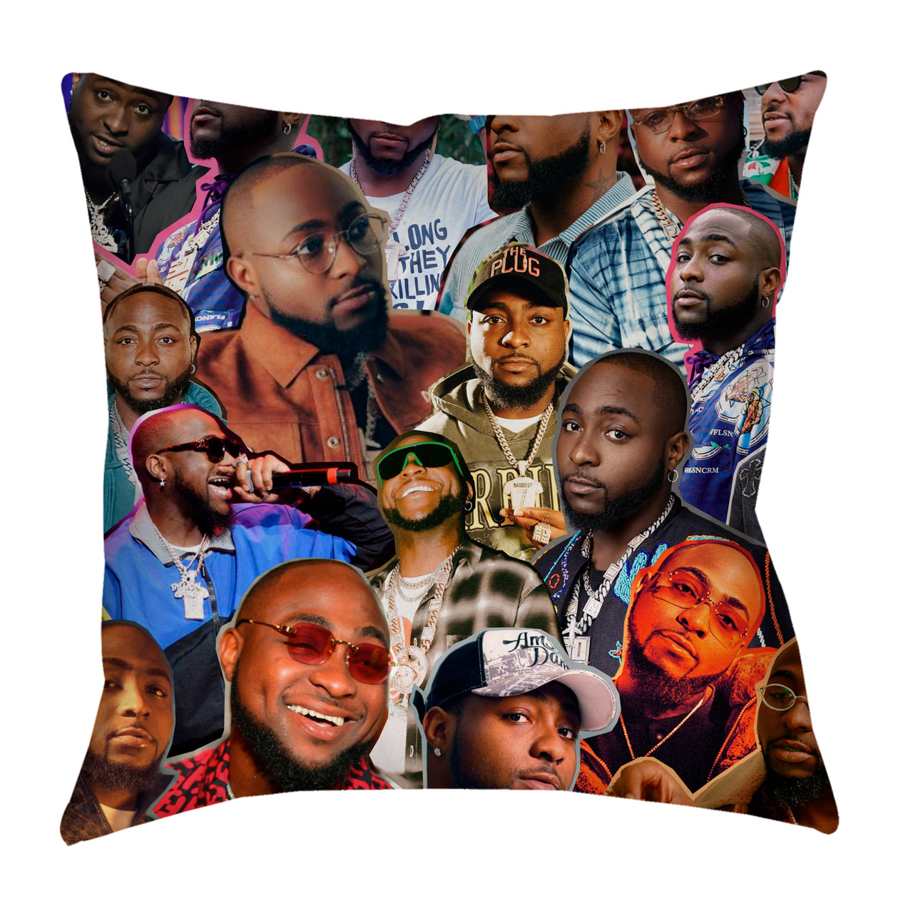 Davido Photo Collage Pillowcase