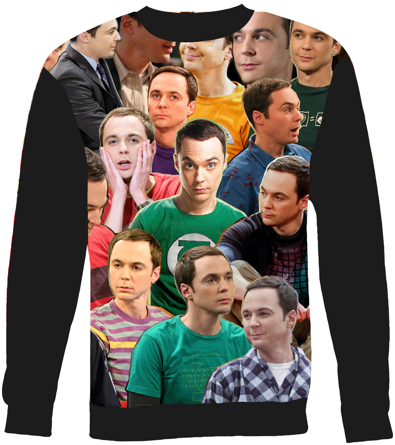 Sheldon Cooper The Big Bang Theory Collage Sweater Sweatshirt