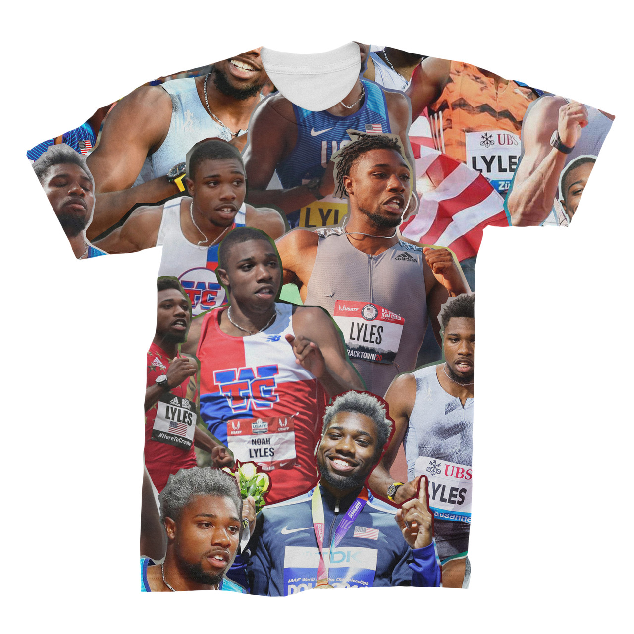 Noah Lyles Photo Collage T-Shirt