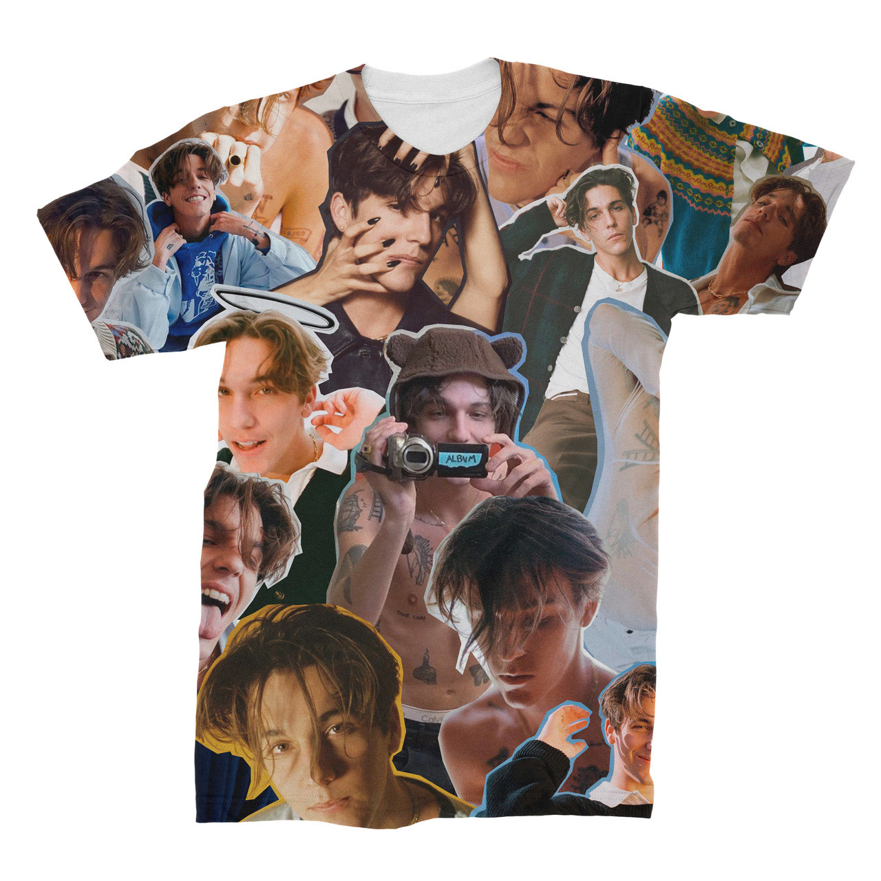Tucker Pillsbury (Role Model) Photo Collage T-Shirt - Subliworks