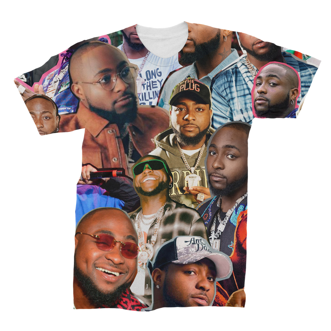 Davido Photo Collage T-Shirt - Subliworks