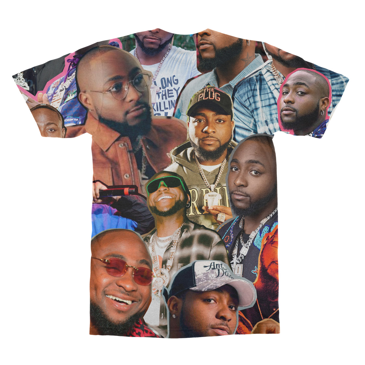 Davido Photo Collage T-Shirt - Subliworks
