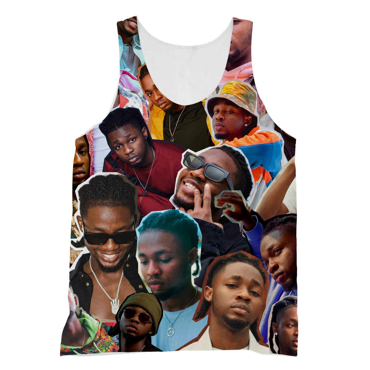 Omah Lay Photo Collage T-Shirt - Subliworks