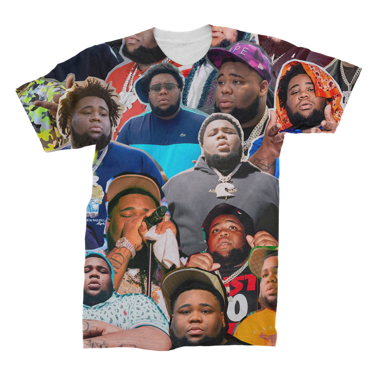 Rod Wave Photo Collage T-Shirt - Subliworks