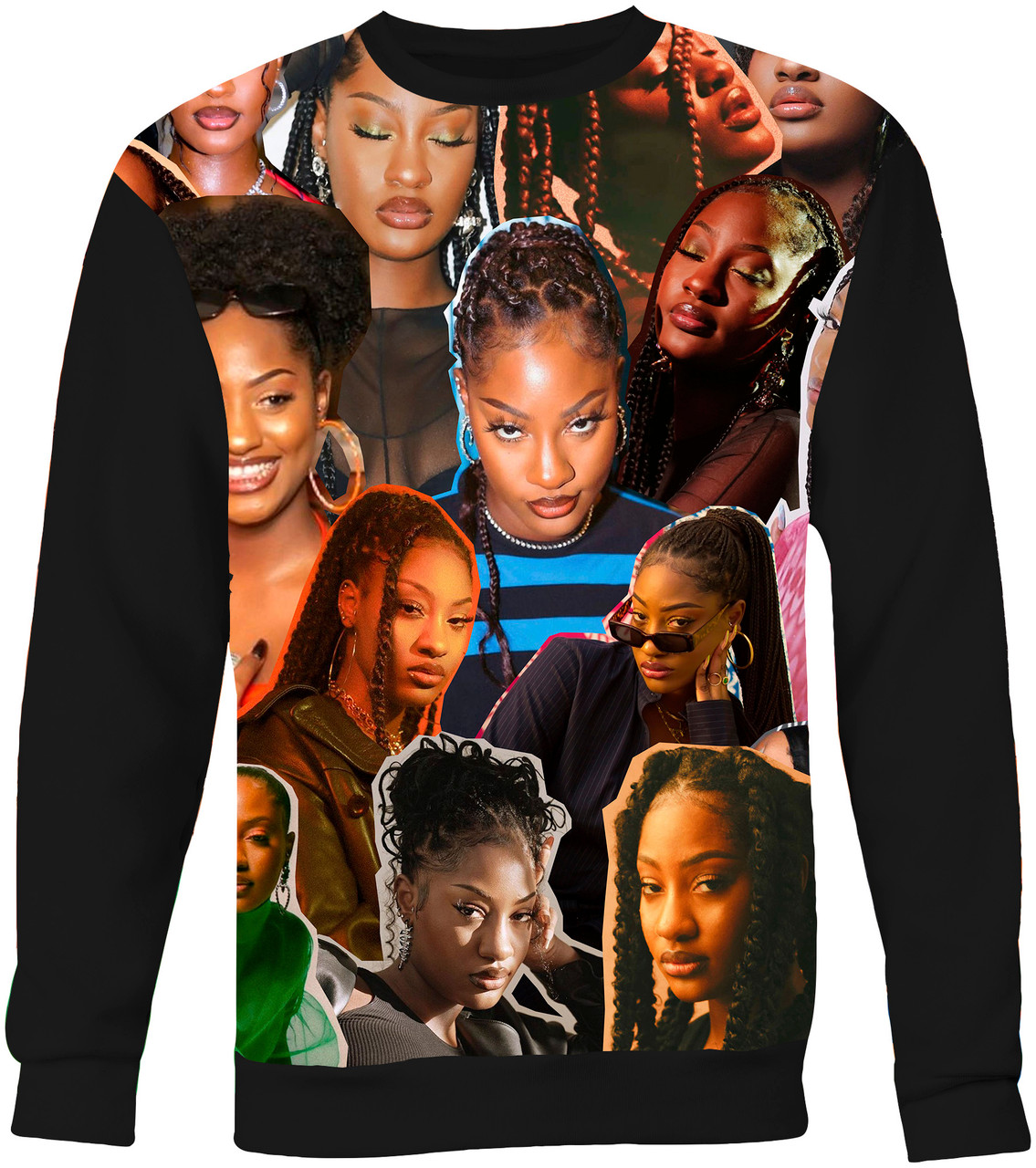 Tems Photo Collage Sweater Sweatshirt - Subliworks