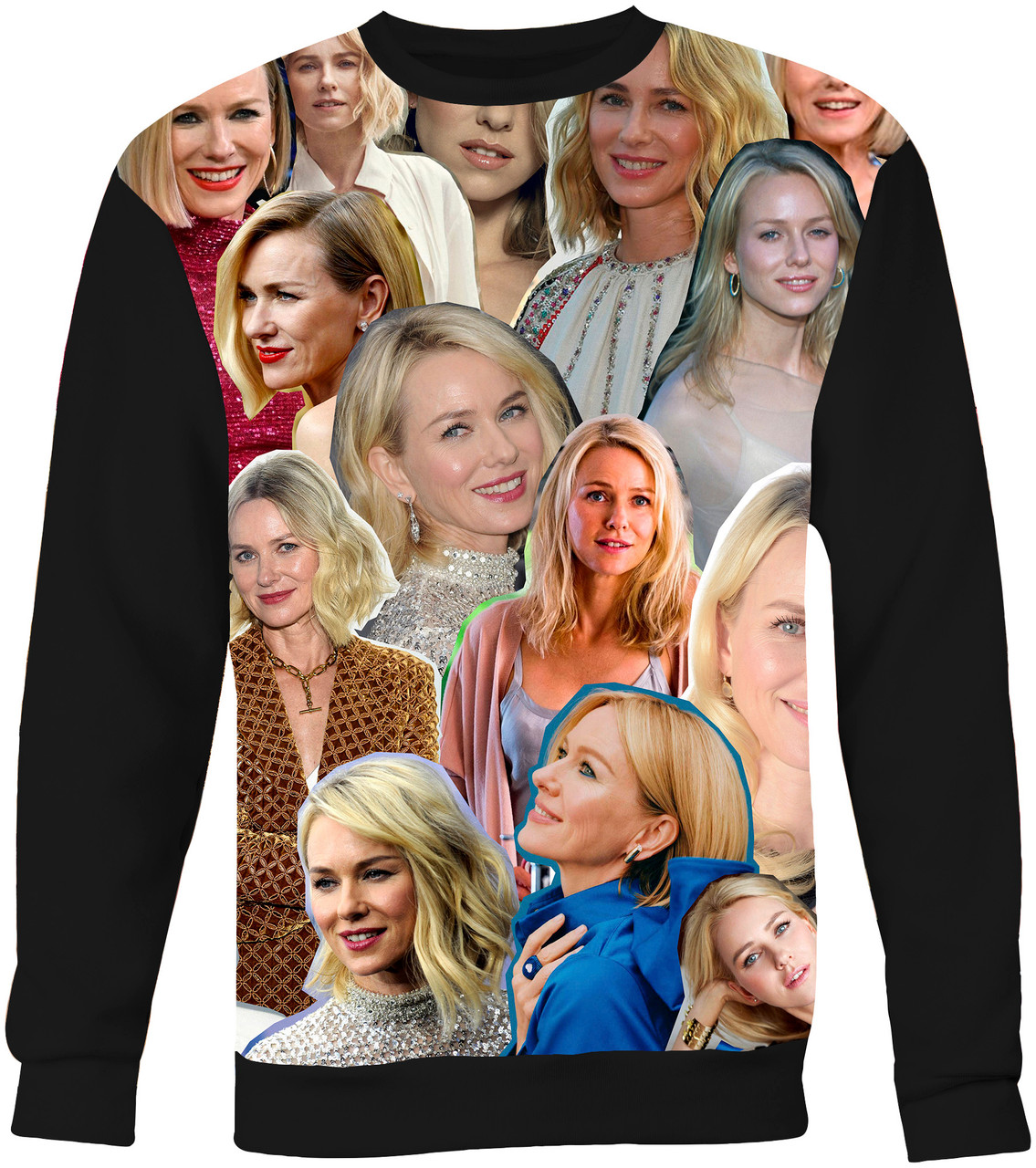 Naomi Watts Photo Collage Sweater Sweatshirt - Subliworks