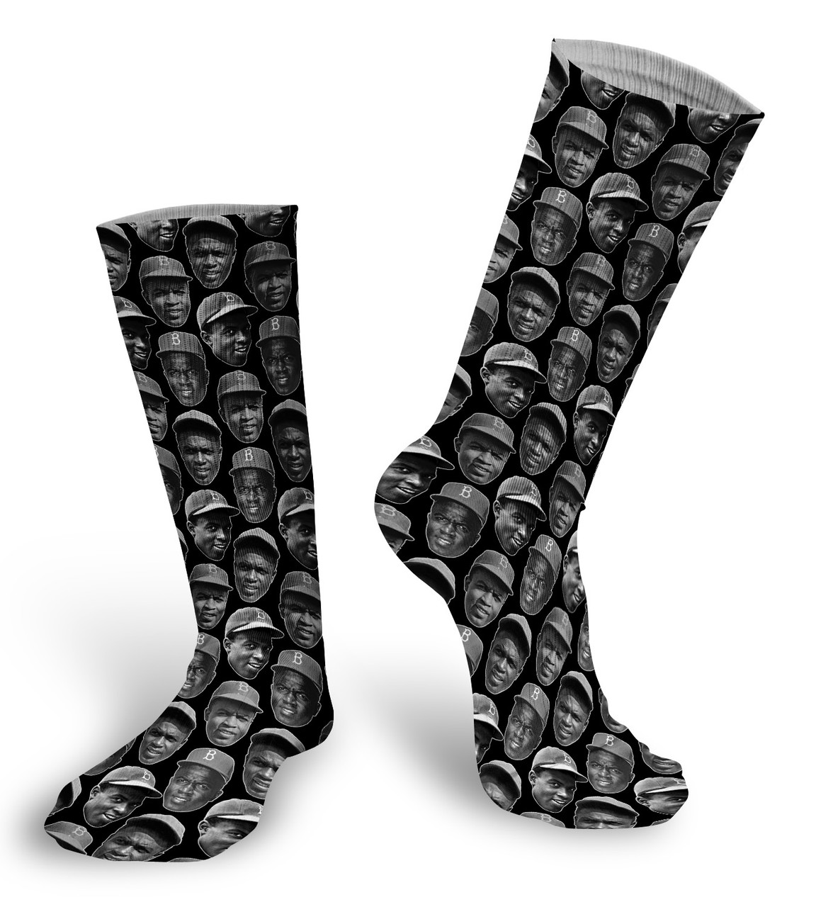Jackie Robinson Faces Socks Subliworks