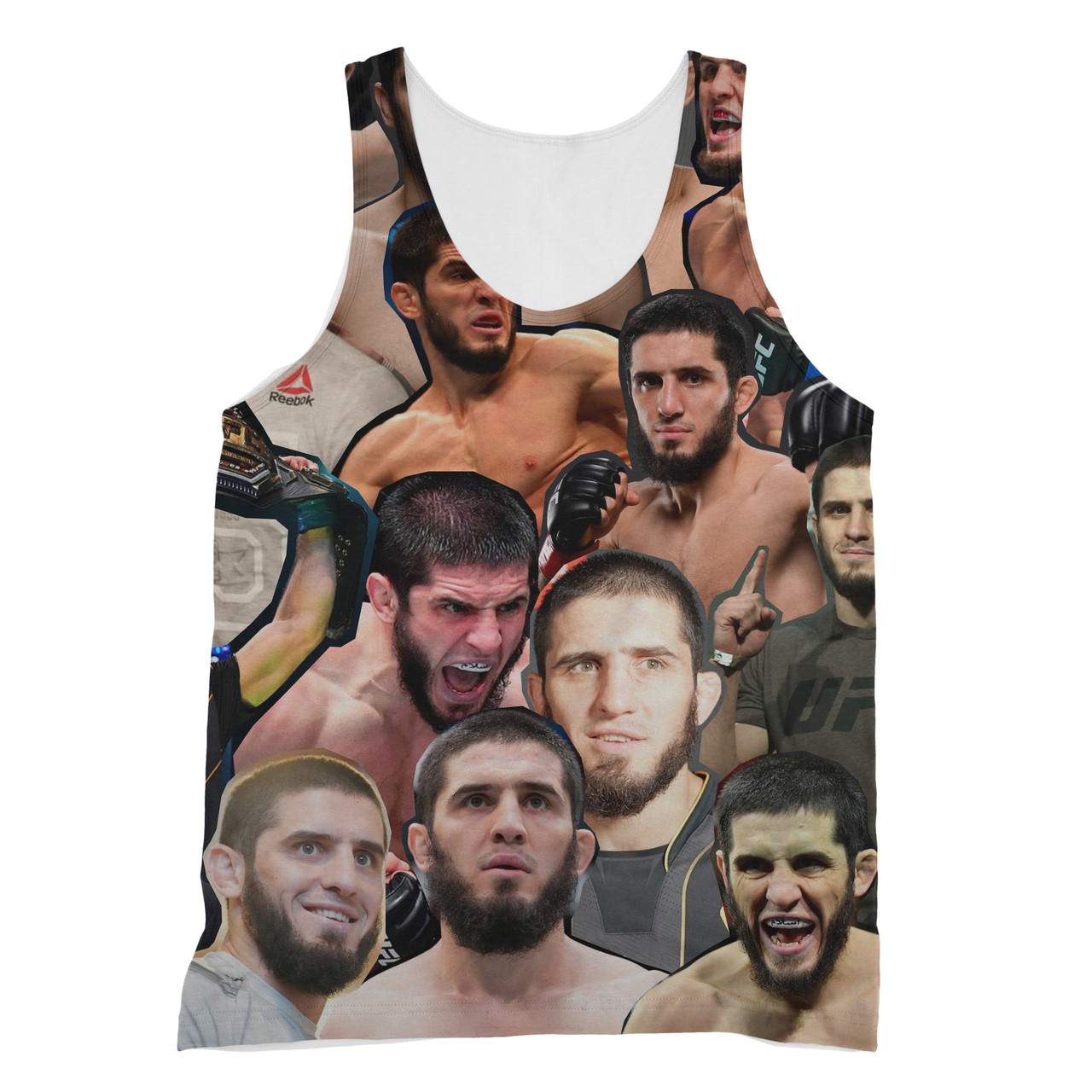 Islam Makhachev Photo Collage T-Shirt - Subliworks