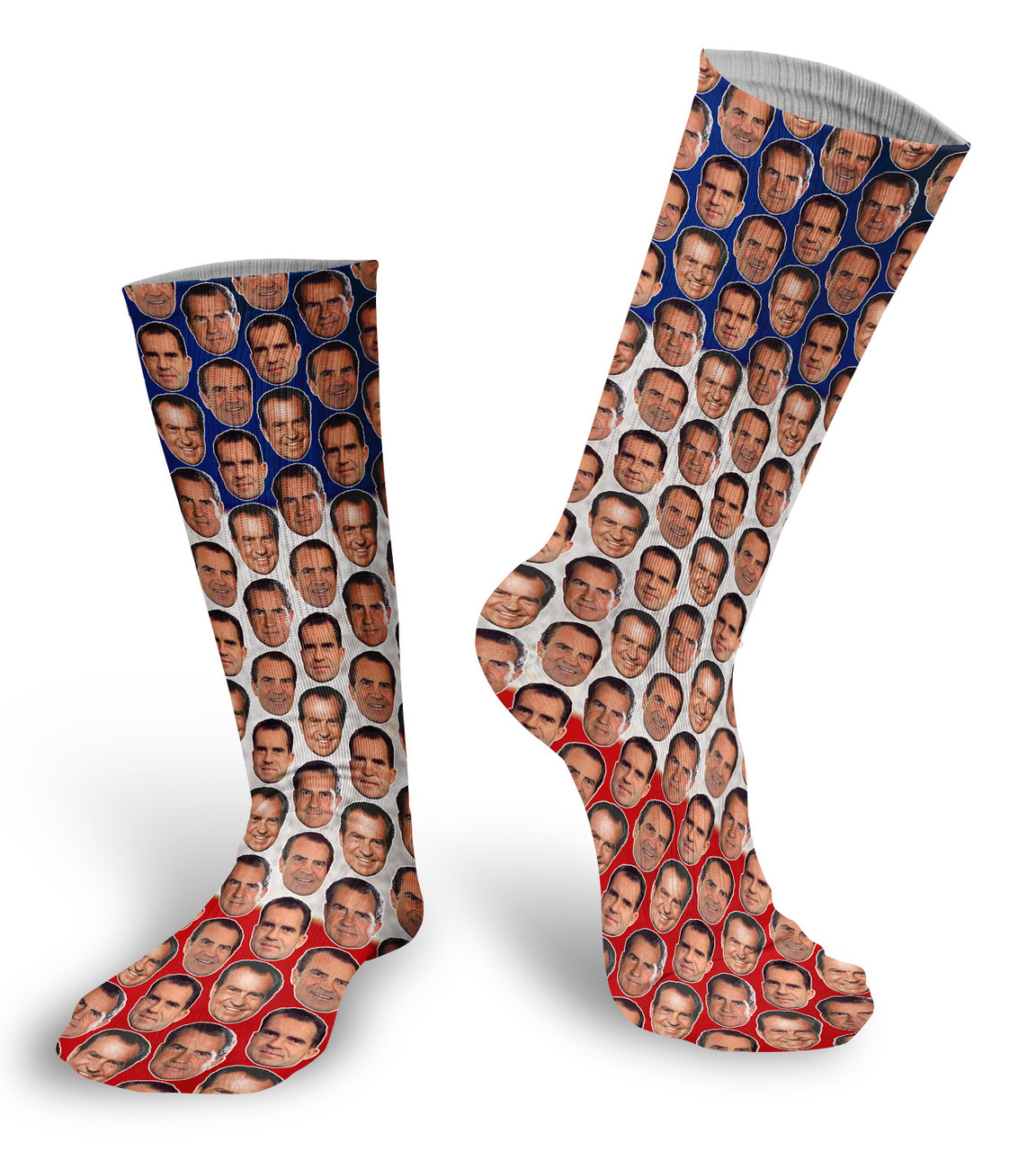 President Richard Nixon faces Socks - Subliworks