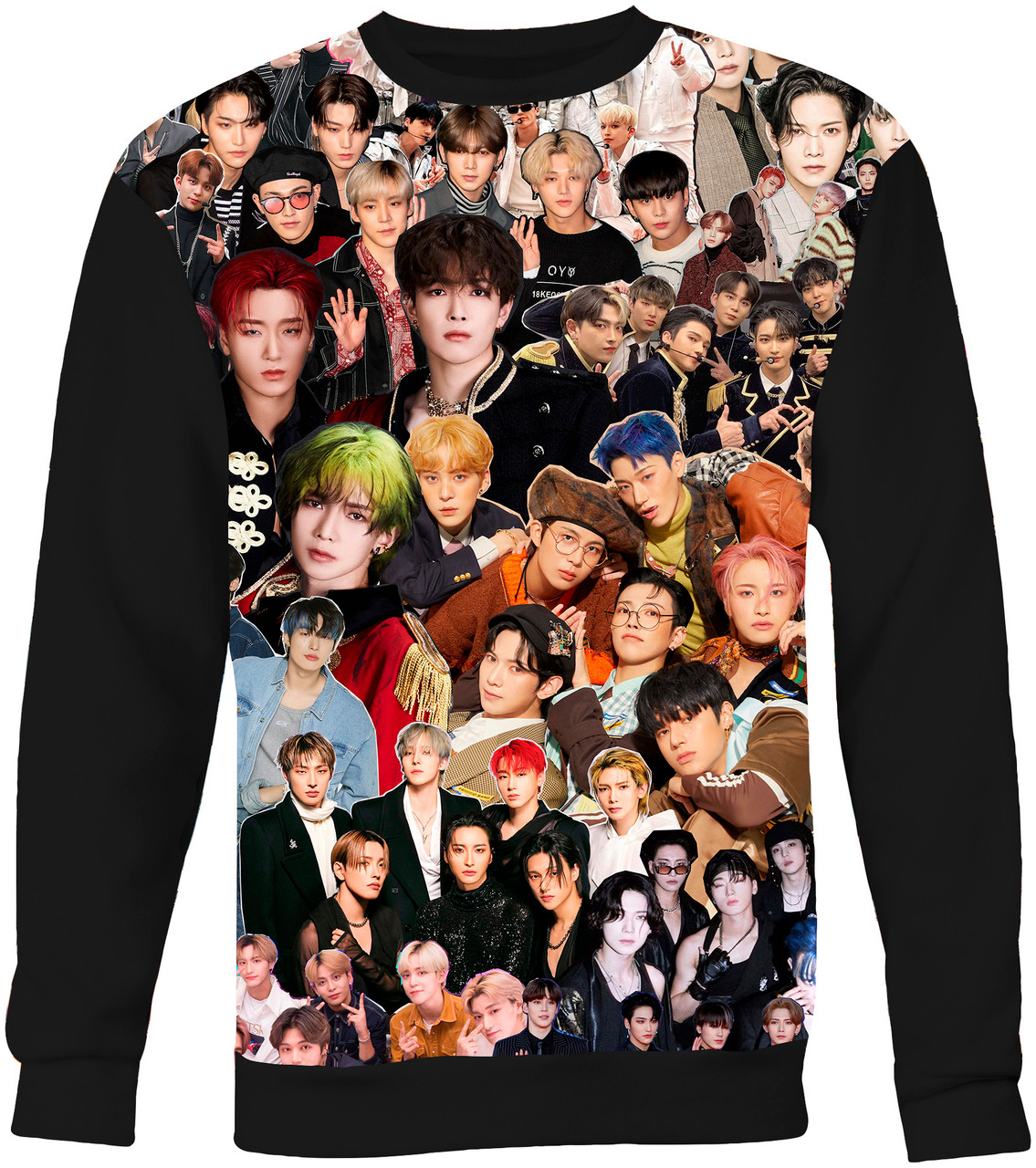 Ateez Photo Collage Sweater Sweatshirt - Subliworks