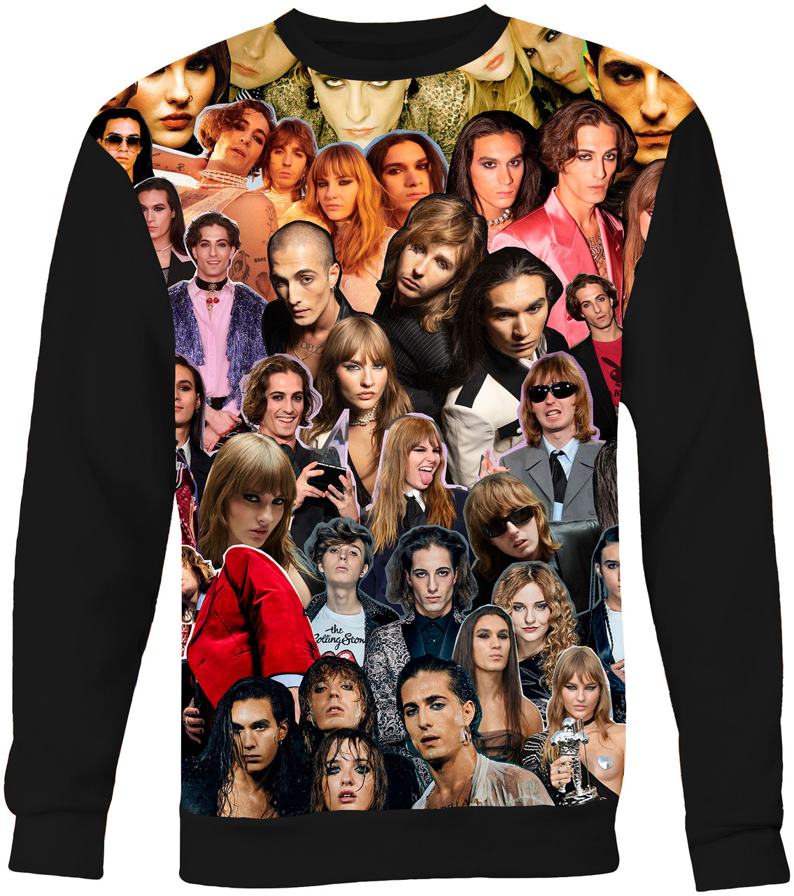Måneskin Photo Collage Sweater Sweatshirt - Subliworks