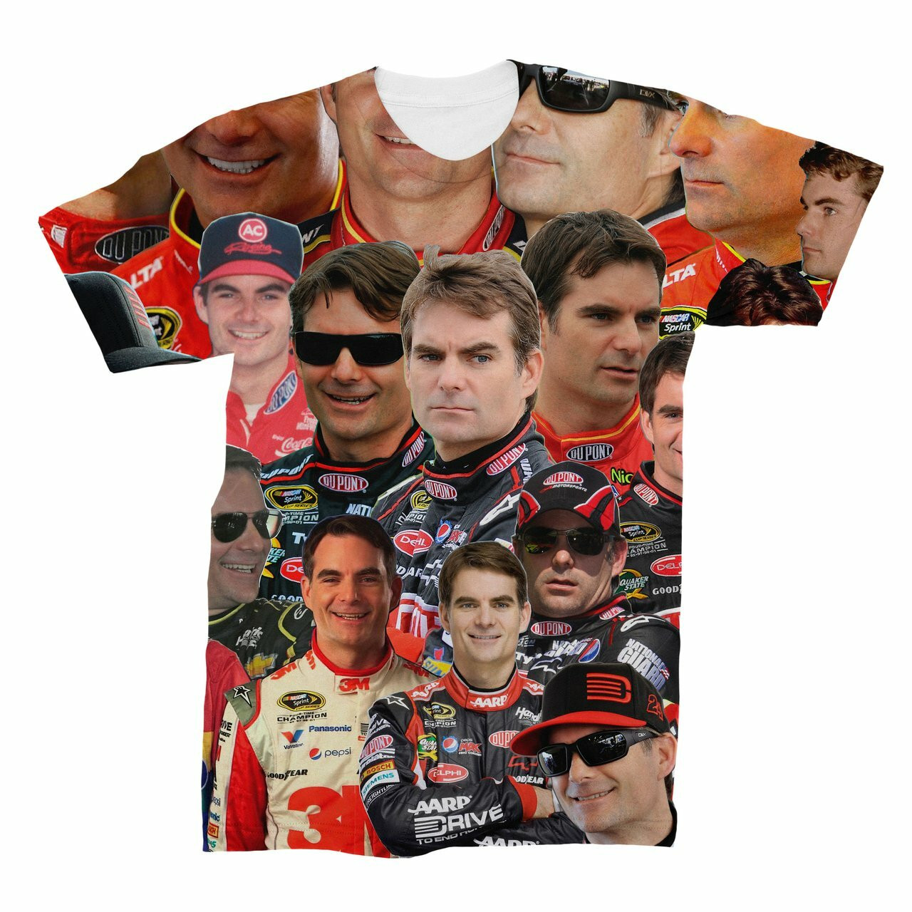 Jeff Gordon Photo Collage T-Shirt