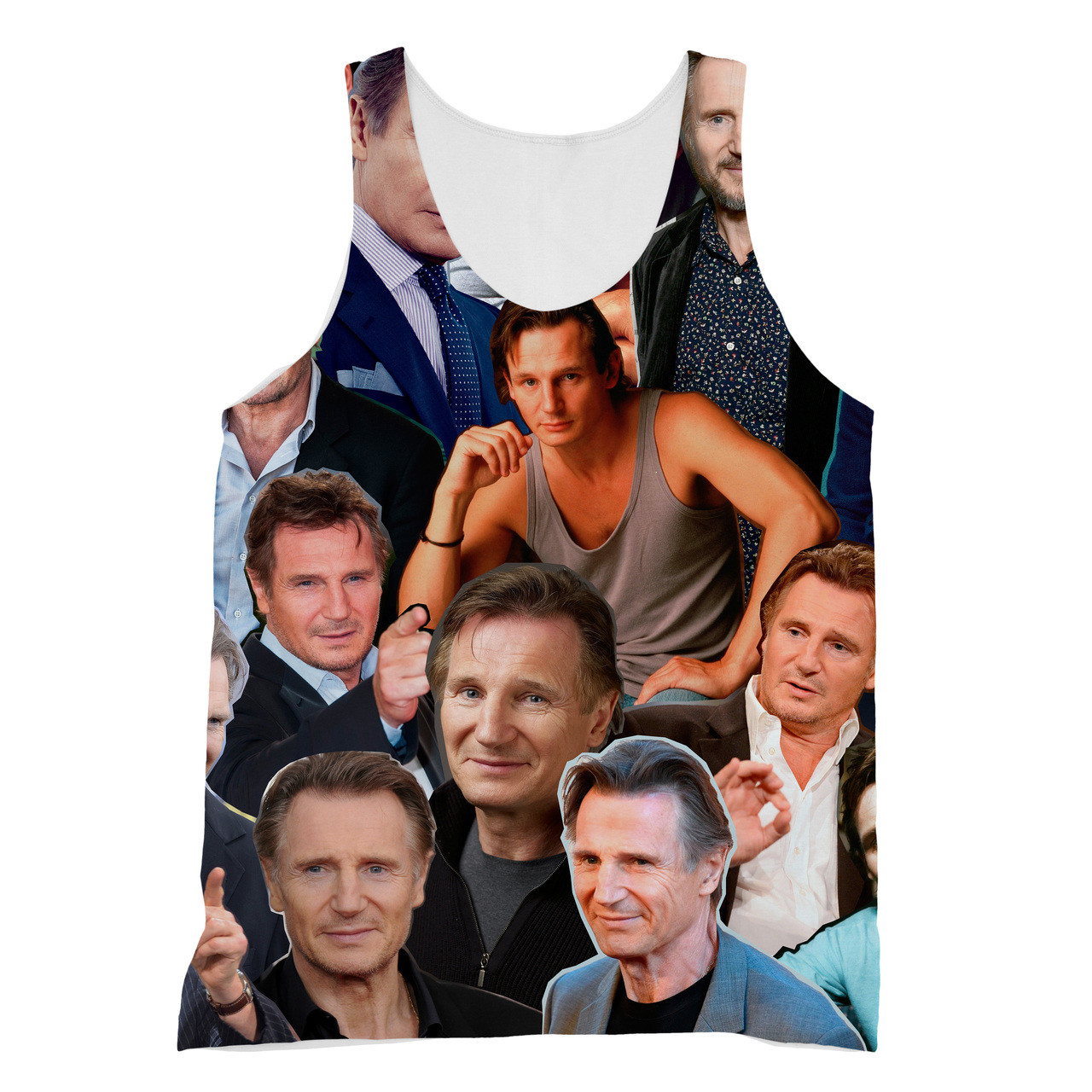 Liam Neeson Photo Collage T-Shirt - Subliworks