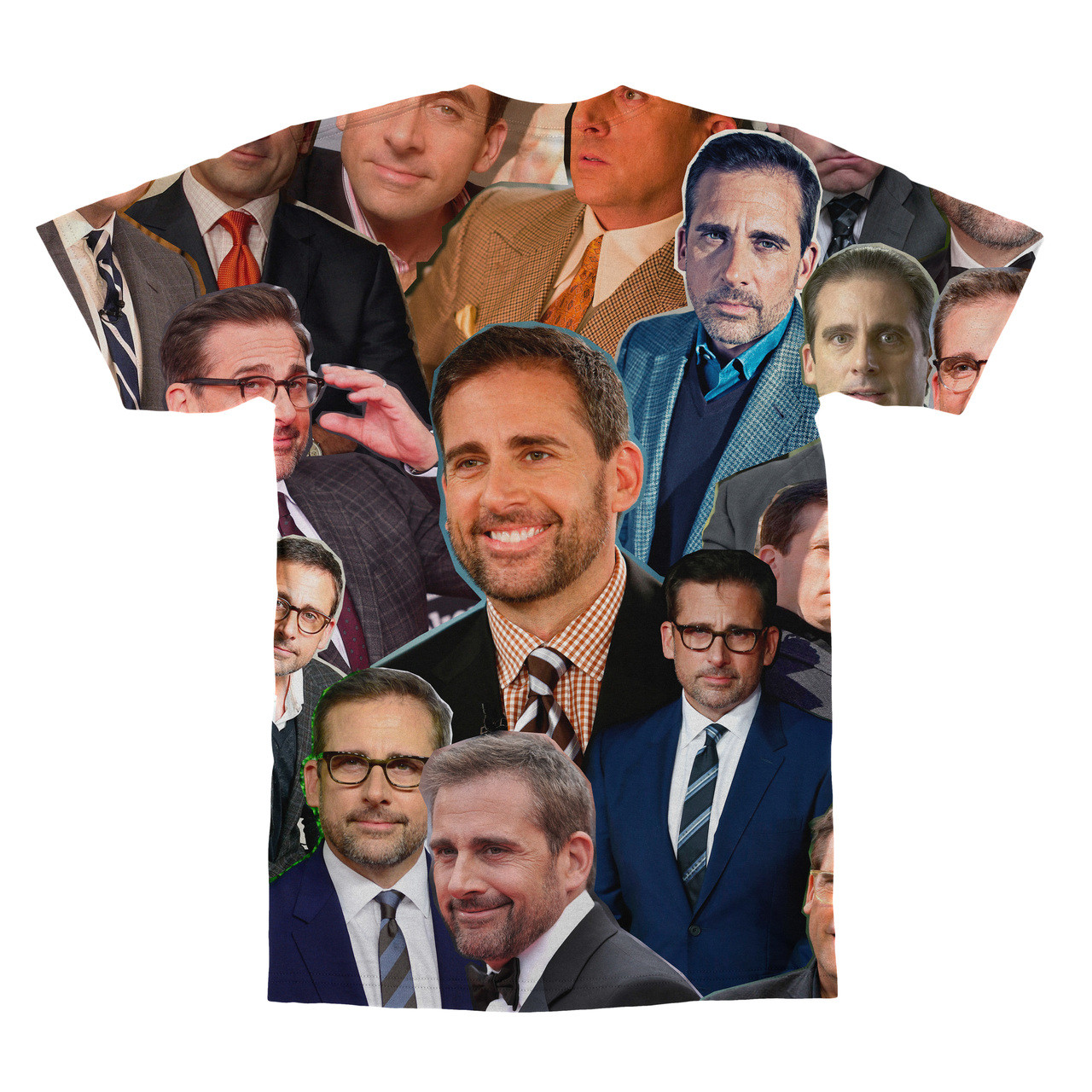 Steve Carell Photo Collage T-Shirt - Subliworks