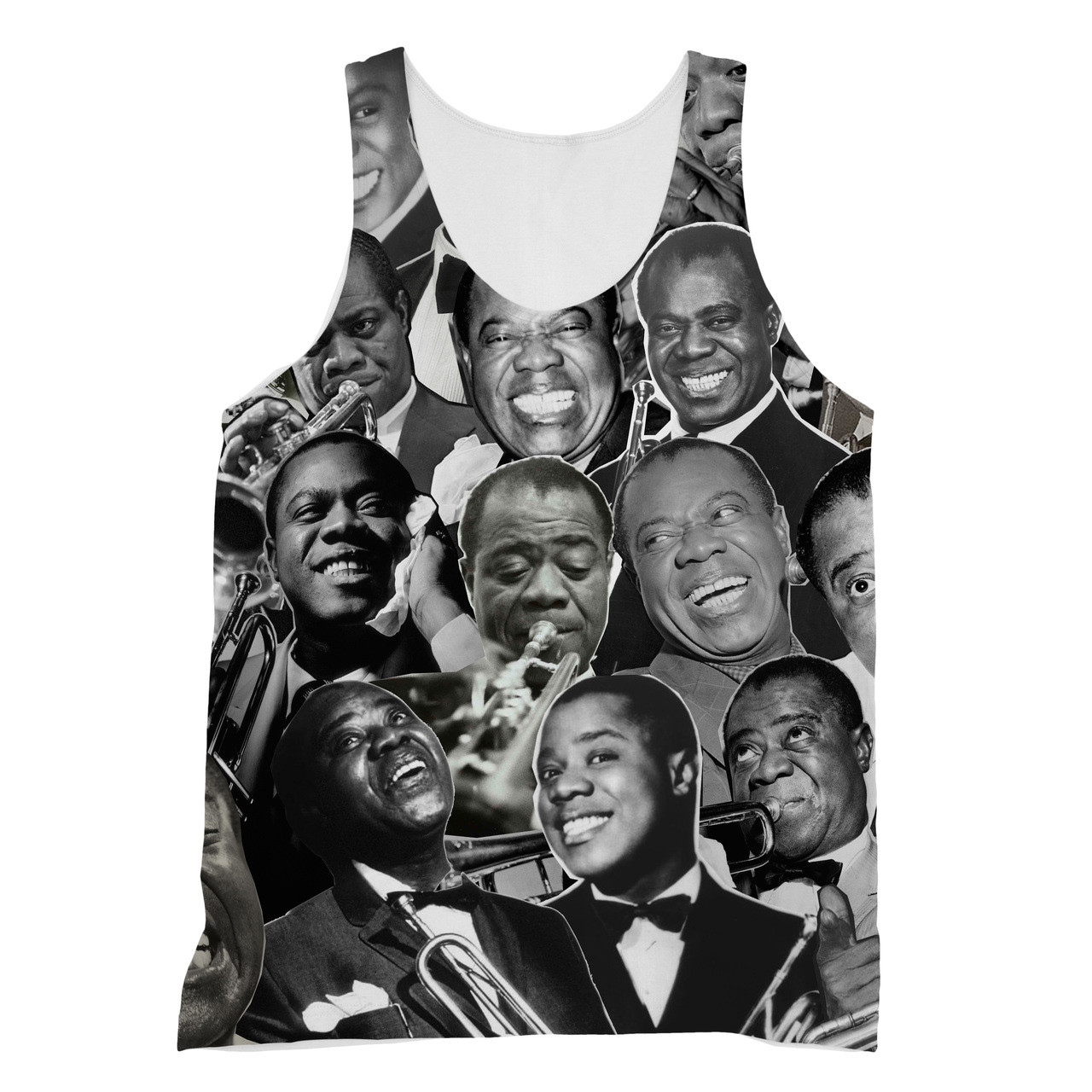 Louis Armstrong Photo Collage T-Shirt - Subliworks