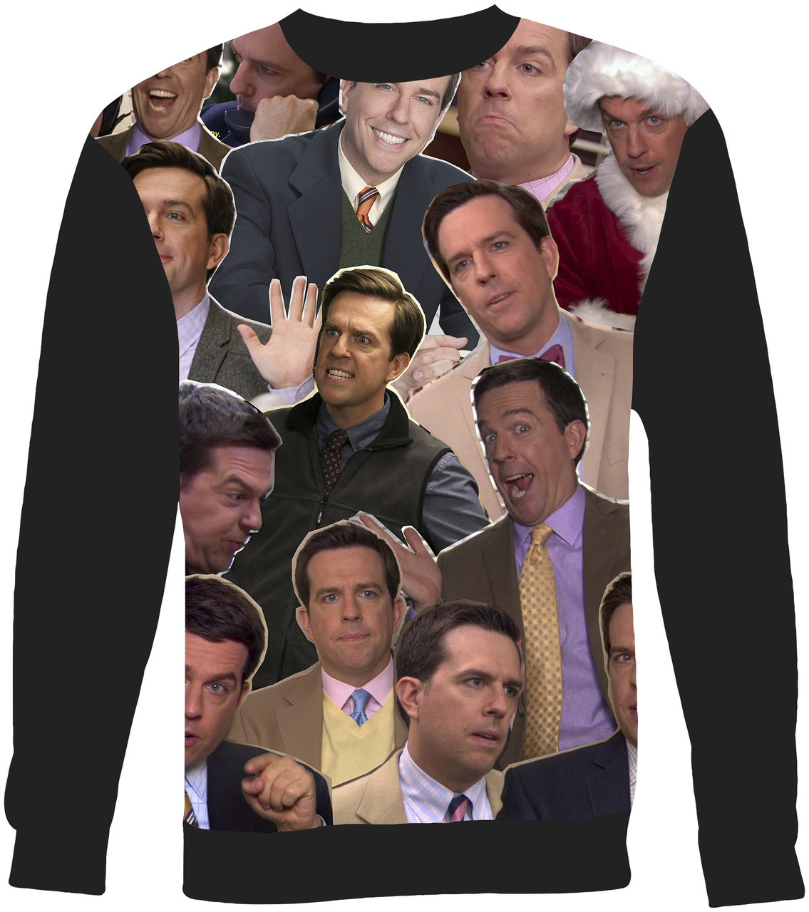 Andy Bernard (The Office) Collage Sweater Sweatshirt - Subliworks