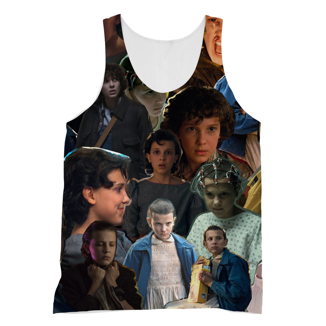 Eleven Stranger Things Photo Collage T-Shirt - Subliworks