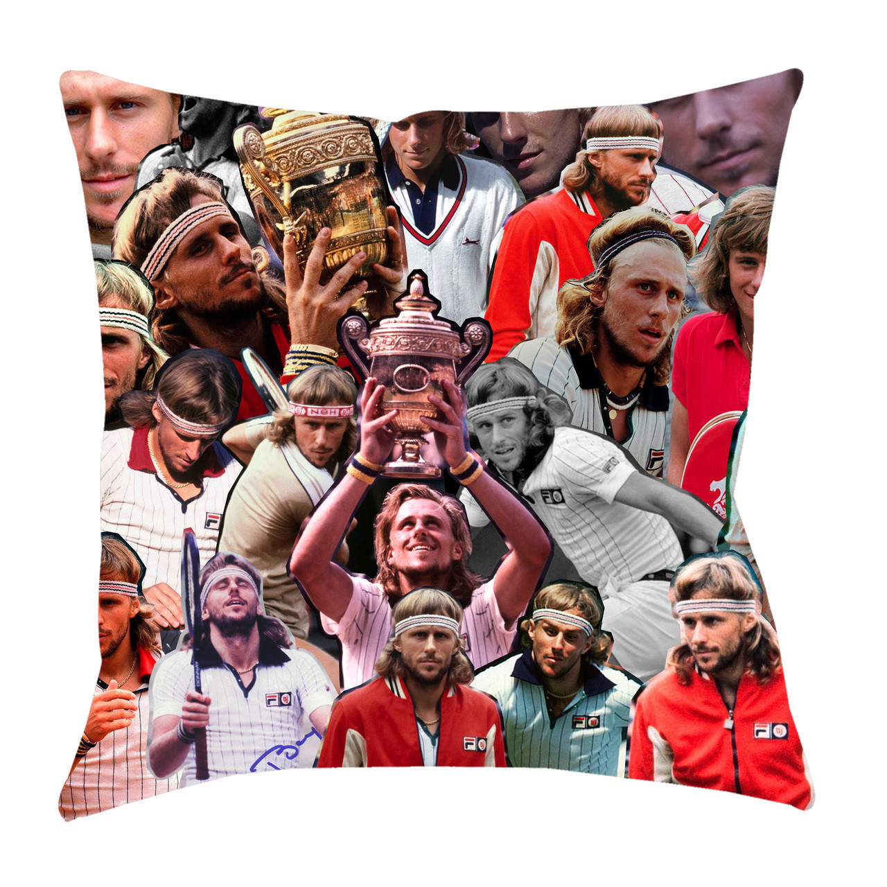 Bjorn Borg Photo Collage Pillowcase