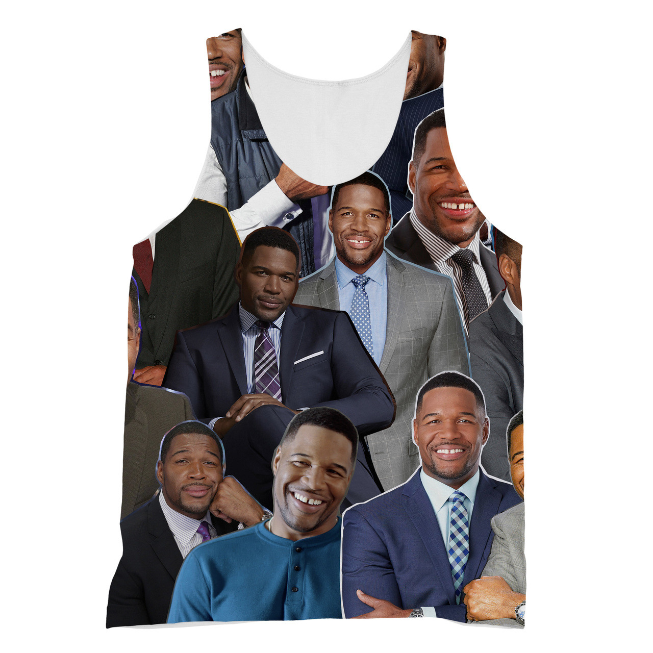 Michael Strahan Photo Collage T-Shirt - Subliworks