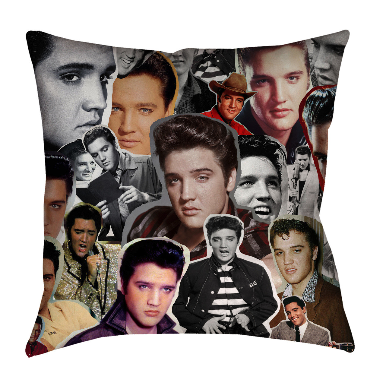 Elvis Presley Photo Collage Pillowcase