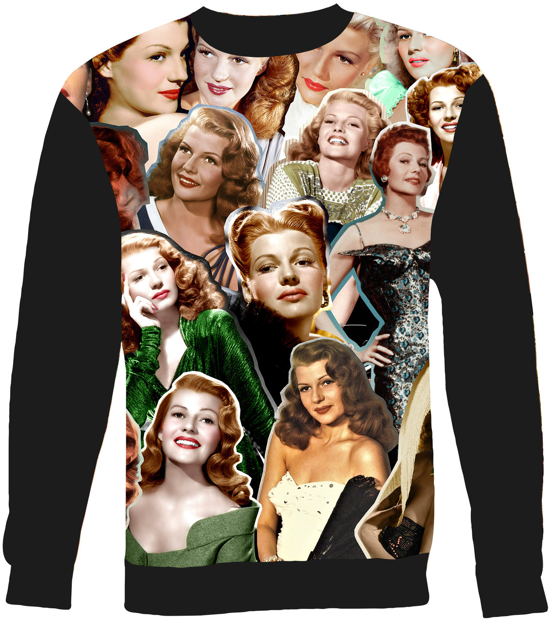 Rita Hayworth Collage Sweater Sweatshirt - Subliworks