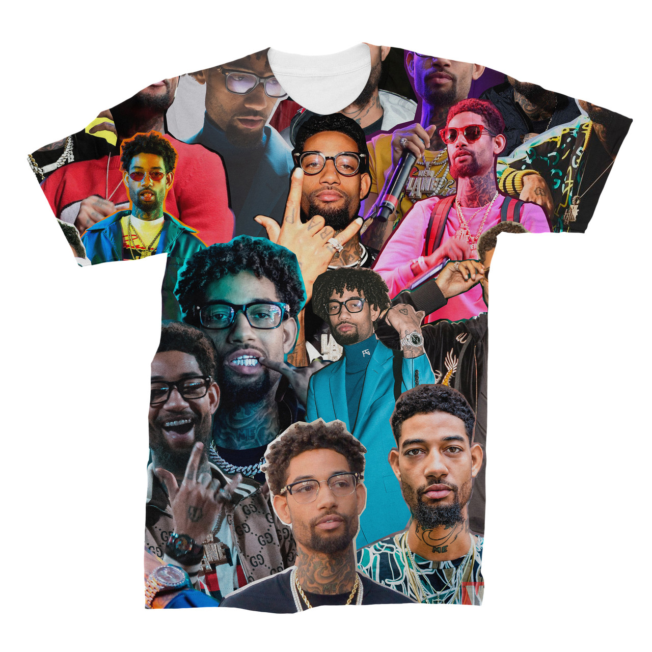 PnB Rock Photo Collage T-Shirt - Subliworks