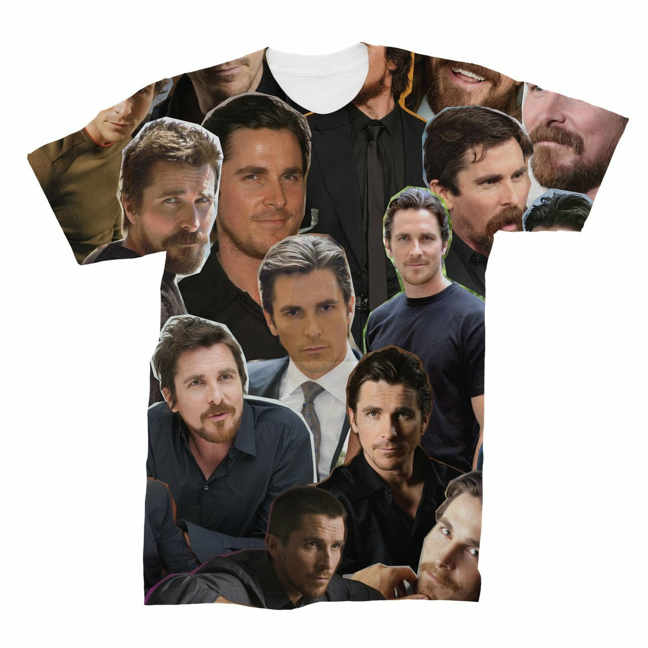 Christian Bale Photo Collage T-Shirt