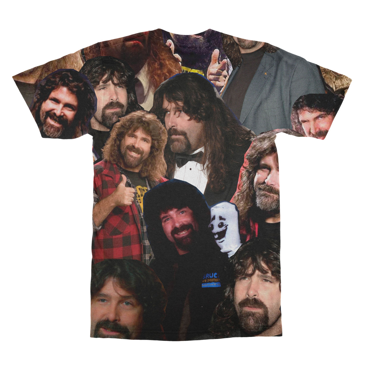 Mick Foley Photo Collage T-Shirt - Subliworks