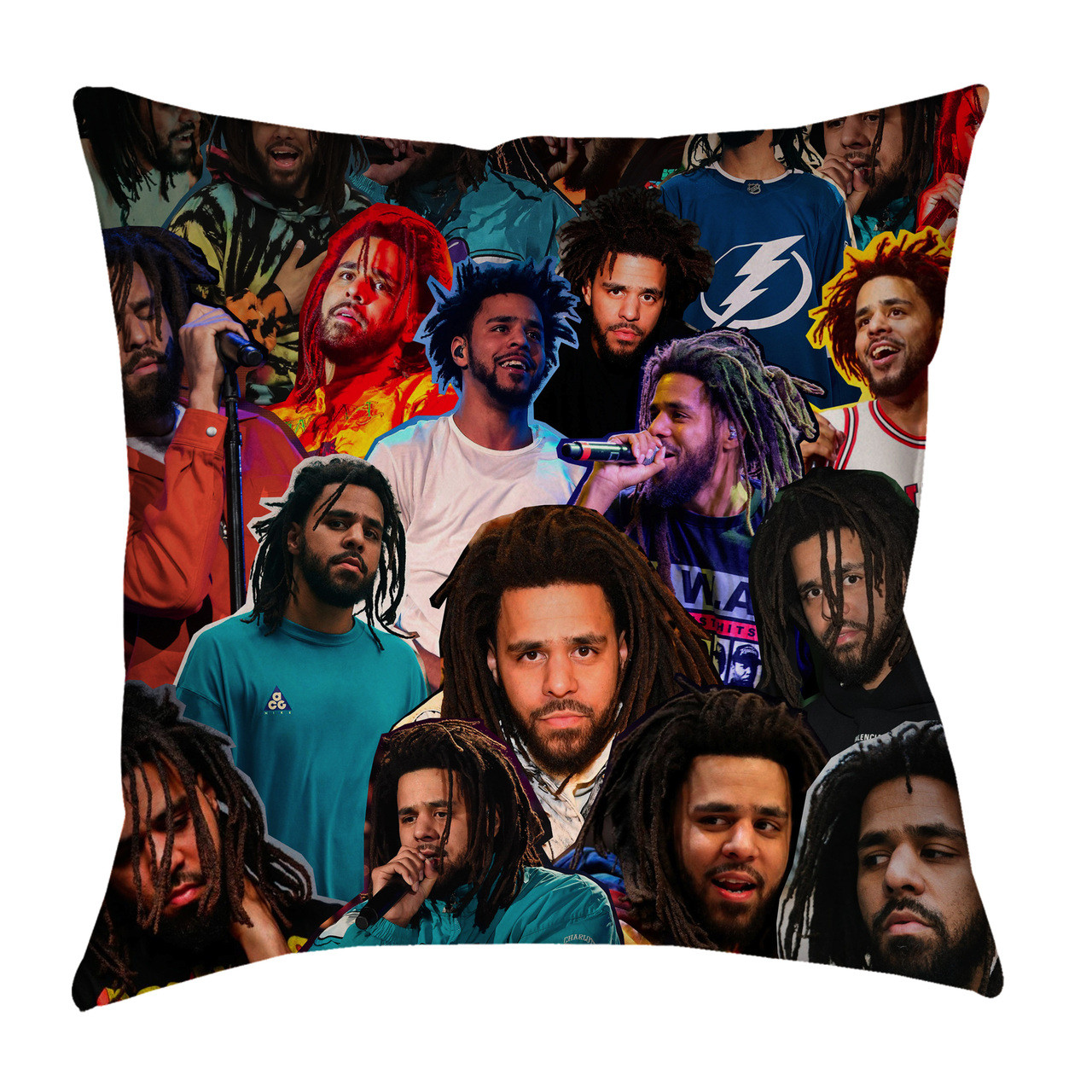 J. Cole Photo Collage Pillowcase
