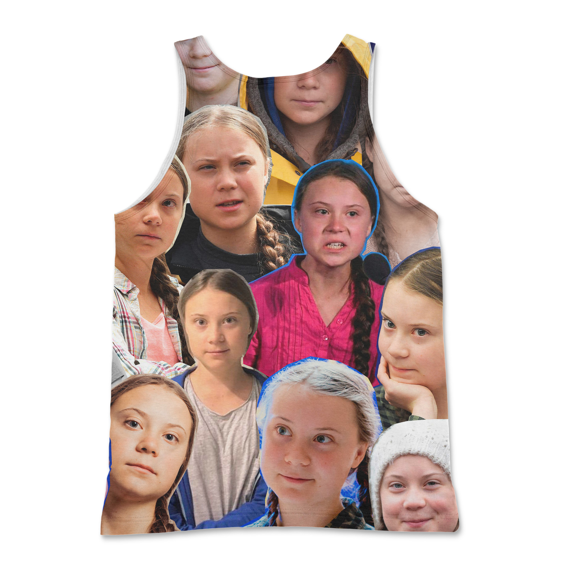 Greta Thunberg Photo Collage Tank Top - Subliworks