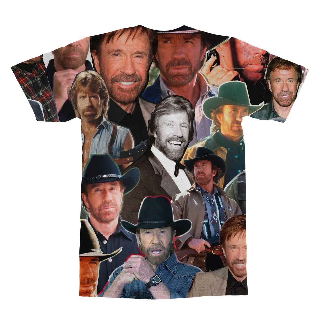 Chuck Norris Photo Collage T-Shirt