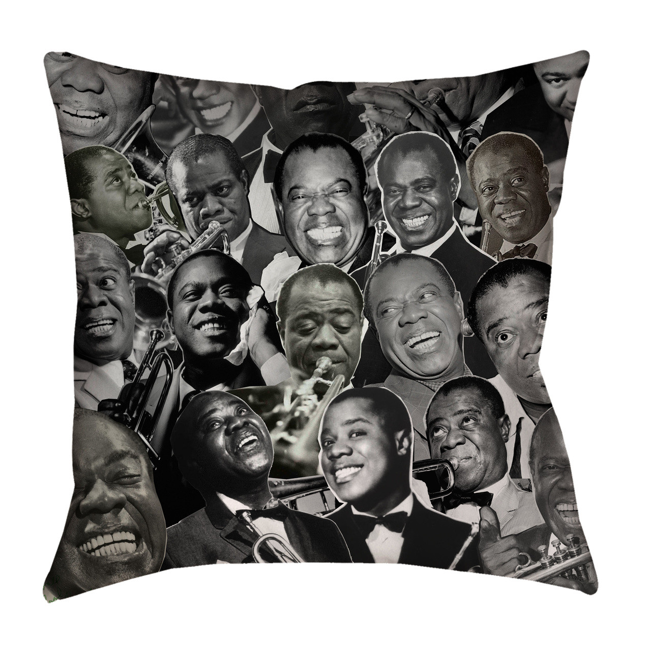 Louis Armstrong Photo Collage T-Shirt - Subliworks