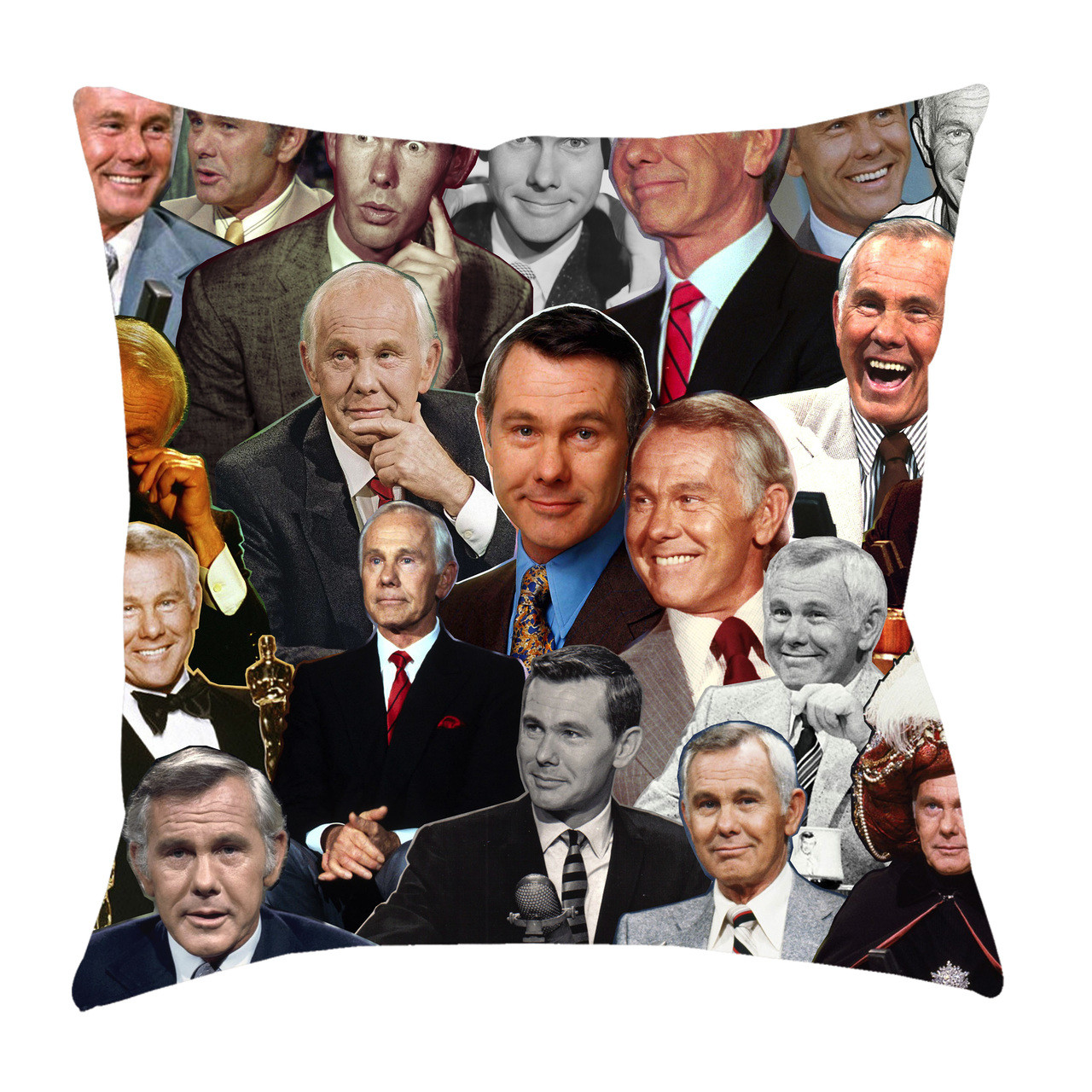 Johnny Carson Photo Collage Pillowcase