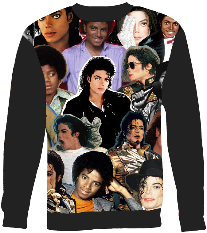 Quality Fashionable Michael Jackson Collage Sweater Sweatshirt.
