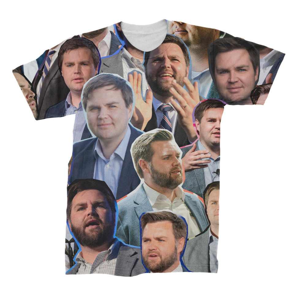 J. D. Vance Photo Collage T-Shirt