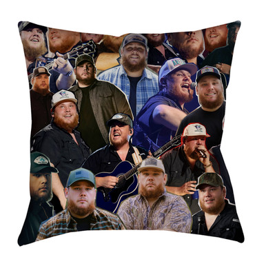 Luke Combs Phone Photo Collage Pillowcase