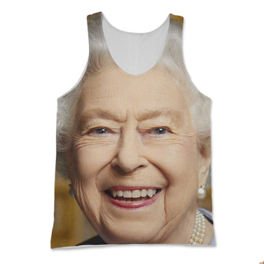 Queen Elizabeth II Big Face Tank Top - Subliworks