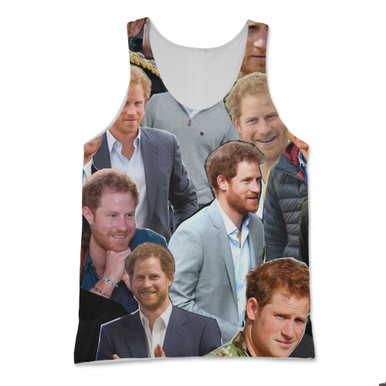 Prince Harry Photo Collage Tank Top - Subliworks