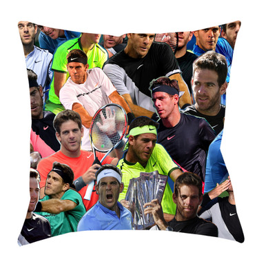 Juan Martin Del Potro Photo Collage Pillowcase