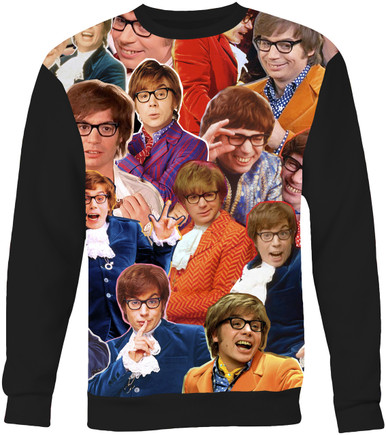 Austin Powers Collage Sweater Sweatshirt
