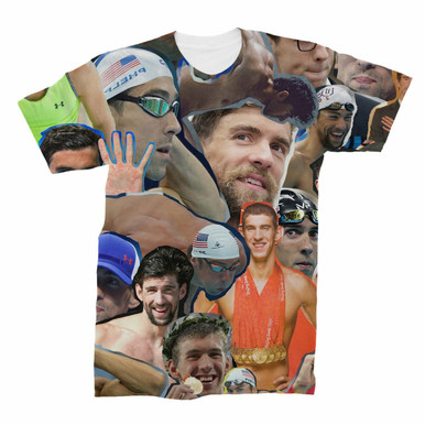 Michael Phelps Photo Collage T Shirt Subliworks