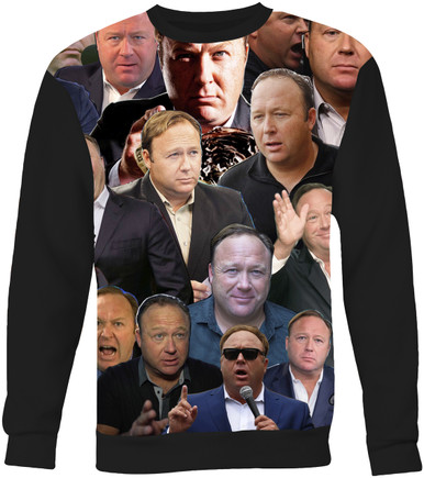 Alex Jones Collage Sweater Sweatshirt