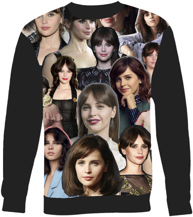 Felicity Jones Collage Sweater Sweatshirt