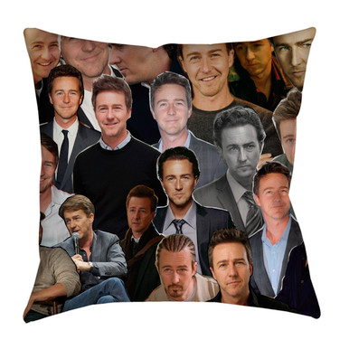 Edward Norton Photo Collage Pillowcase