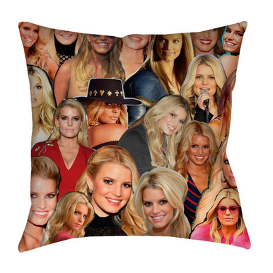 Jessica Simpson Photo Collage Pillowcase