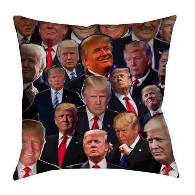 President Donald Trump Photo Collage Pillowcase